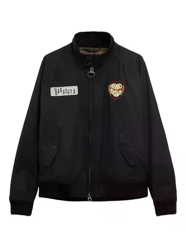 Barbour Appliqué Zip-up Jacket