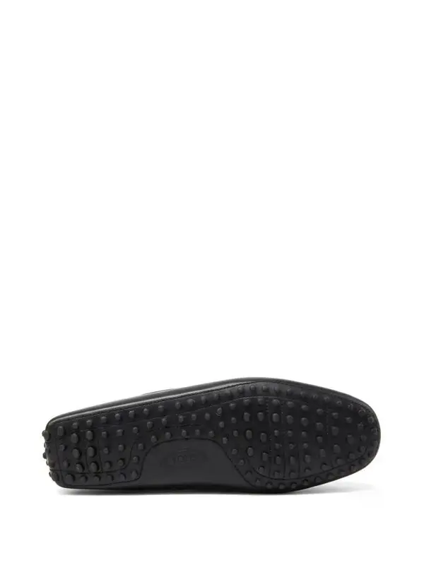 TOD'S Gommino Tie-detail Boat Shoes - Black