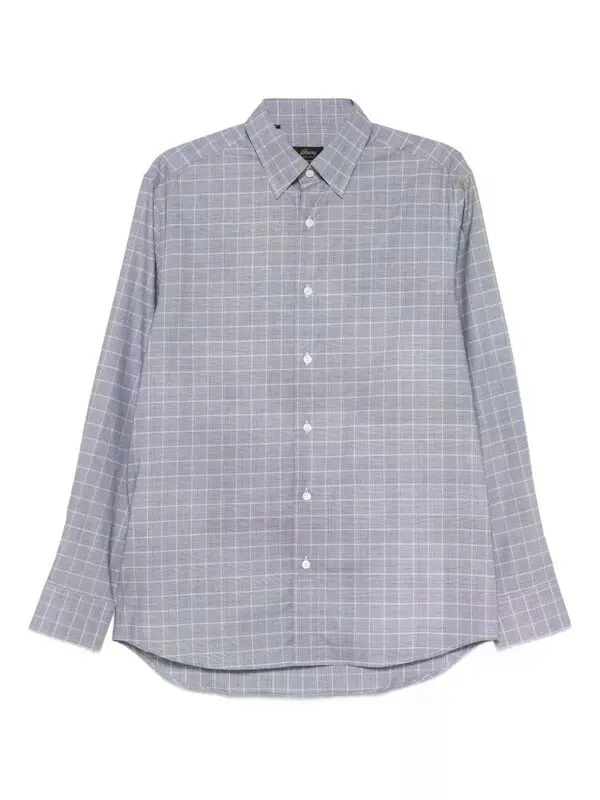 Brioni Checked Button Shirt