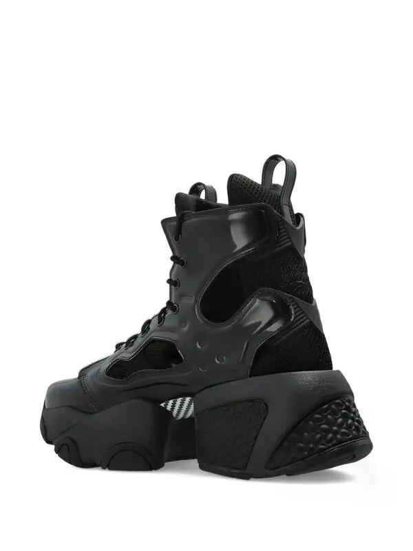 Noir Kei Ninomiya X Comme Des Garçons Cut-out Platform Sneakers