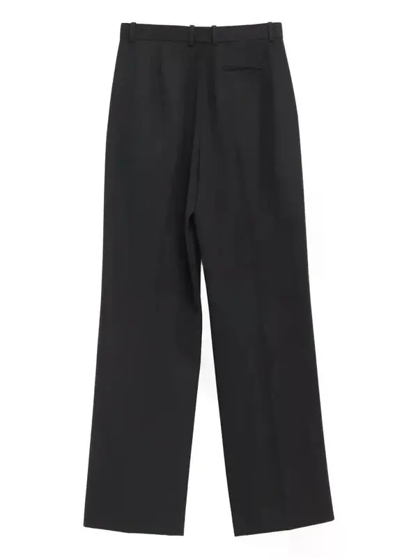 THE ROW Belt Loops Pleats Trousers - Black