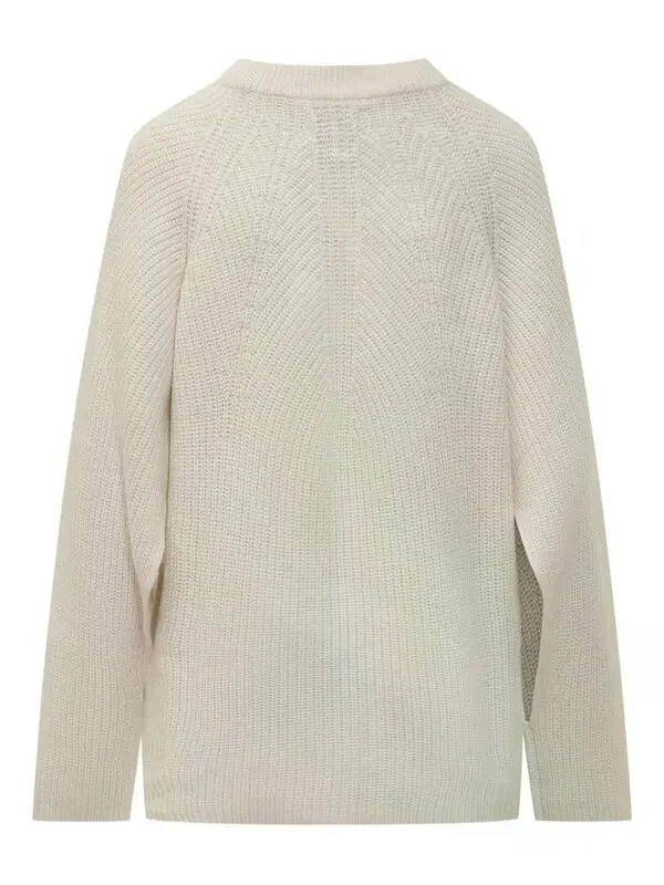 Loulou De Saison Cut-out Detail Sweater - Neutrals