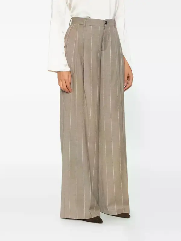 LUIGI BIANCHI MANTOVA Striped Tailored Trousers