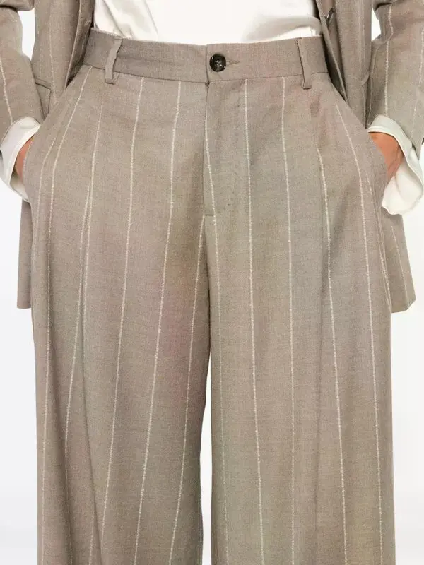 LUIGI BIANCHI MANTOVA Striped Tailored Trousers