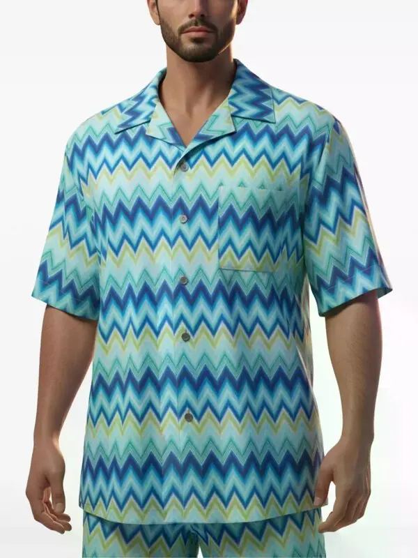 Missoni Short-sleeves Shirt - Blue