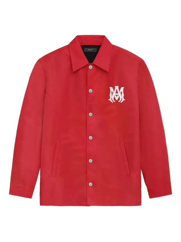 Amiri Logo Shirt Jacket - Red