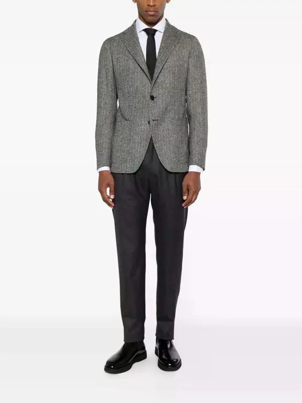 Tagliatore Herringbone Two-button Blazer