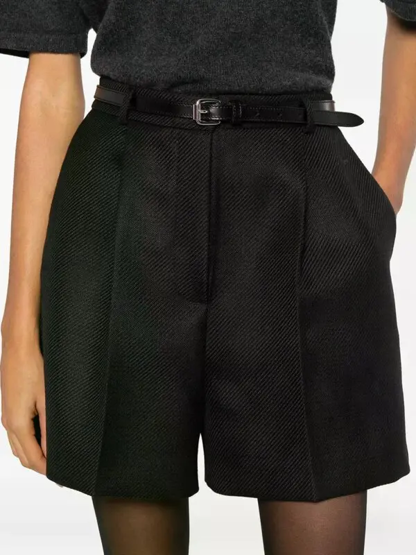 HERSKIND Pleated Shorts - Black