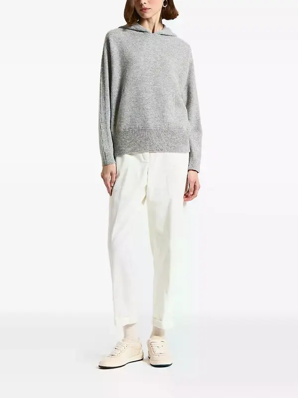 Peserico Hooded Ribbed Knitwear