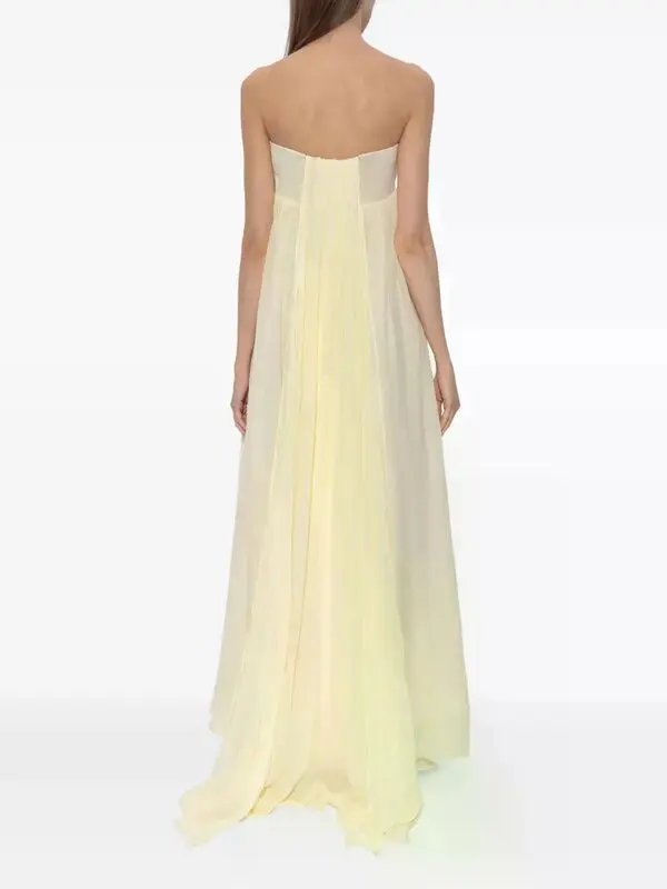 Posse Solene Strapless Maxi Dress - Yellow