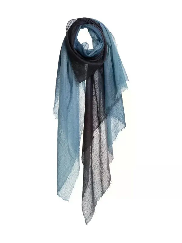 MIRROR IN THE SKY Souffle Degrade Scarf - Blue