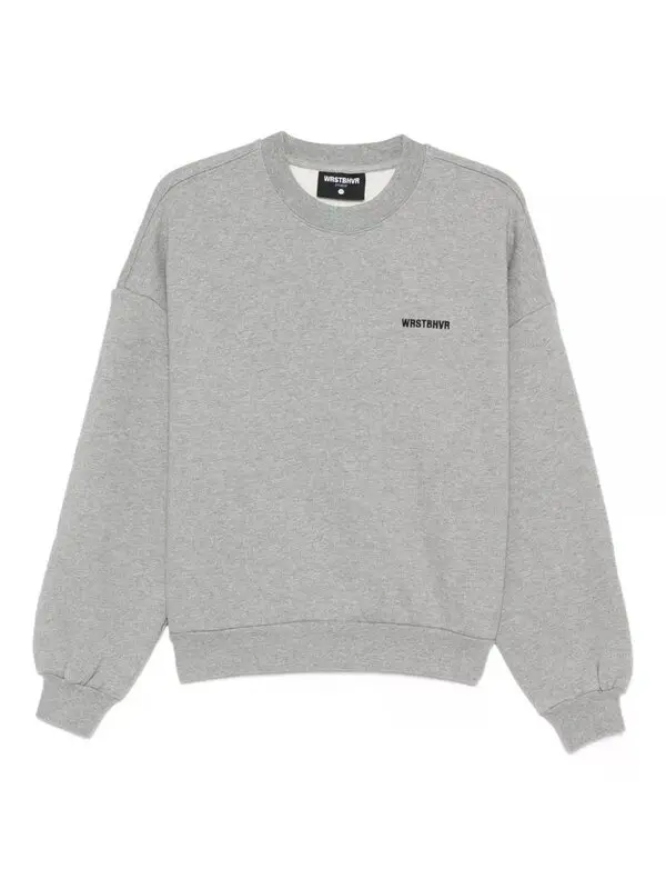 WRSTBHVR Logo-embroidered Crew-neck Sweatshirt