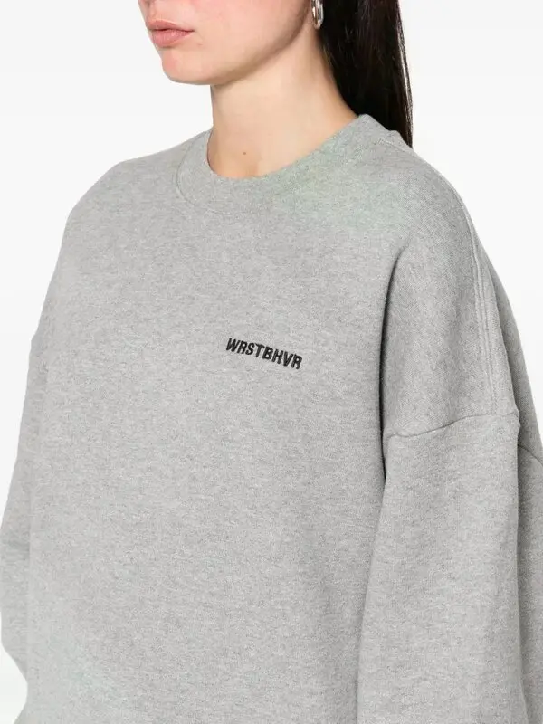 WRSTBHVR Logo-embroidered Crew-neck Sweatshirt