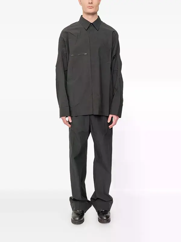 JOE CHIA Zip-pocket Long-sleeve Shirt