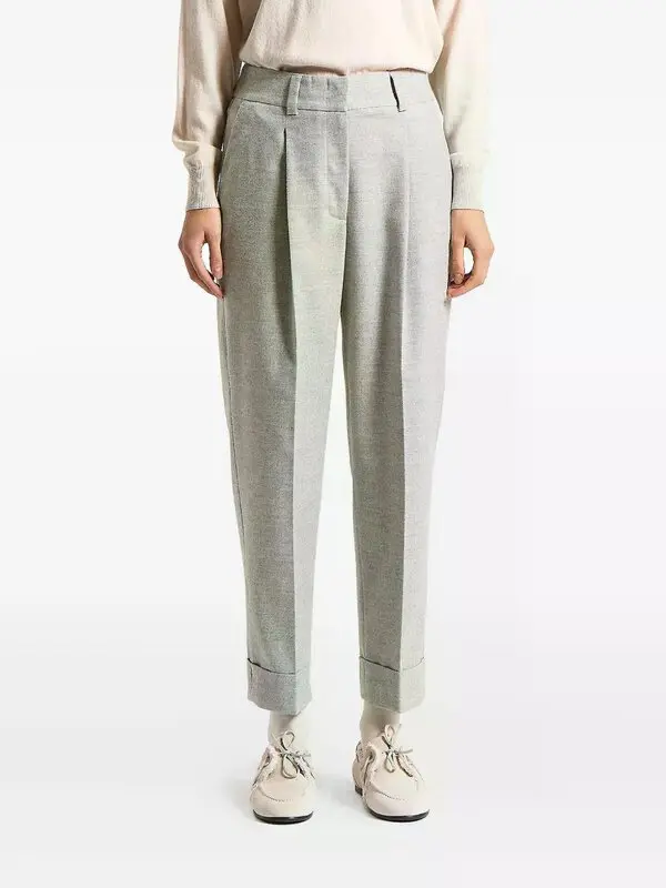 Peserico Pleated Cuffed Trousers