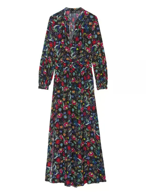 Zadig&Voltaire Floral Maxi Dress - Blue