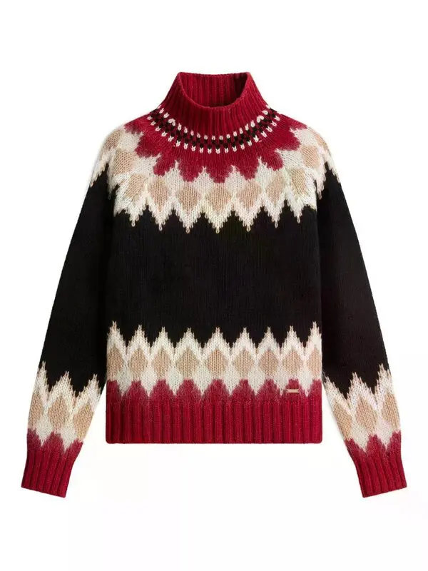 Woolrich Fair Isle Patterned Sweater - Black