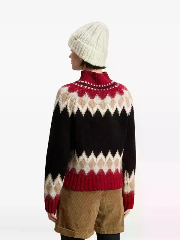 Woolrich Fair Isle Patterned Sweater - Black