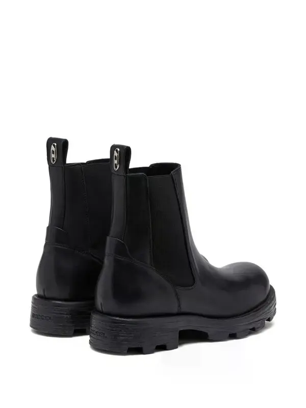 DIESEL® Leather Chelsea Boots - Black
