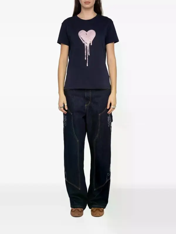 Zadig&Voltaire Walk Embellished T-shirt - Blue