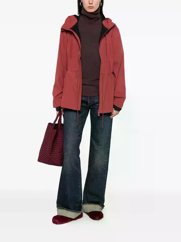 Rains Zip-fastening Coat - Red