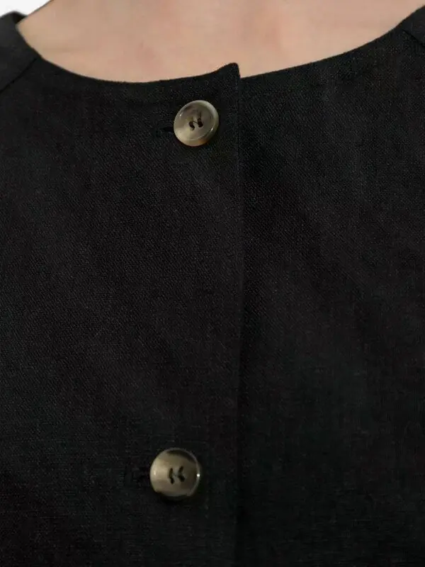 Posse Olivia Buttoned Top - Black