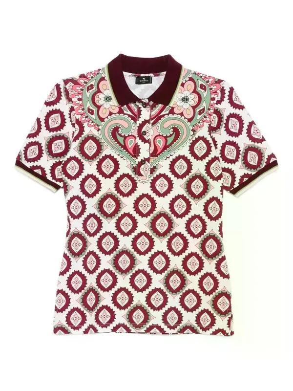 Etro Patterned Polo Top