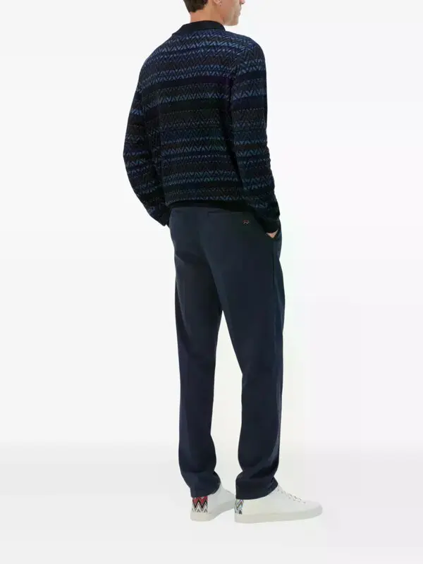 Missoni Embroidered-monogram Chino Pants