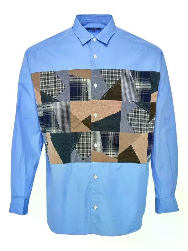 Comme Des Garçons Oxford Multi Fabrics Shirt - Blue
