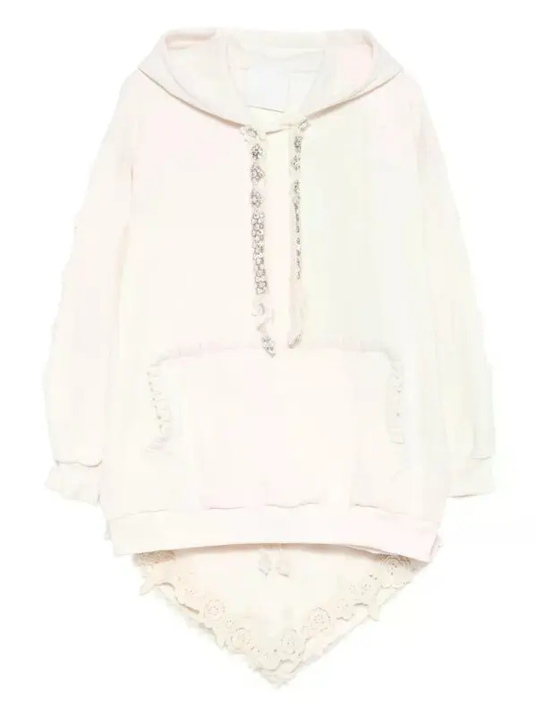 LOULOU Jewel-embellished Shorts Set - Neutrals