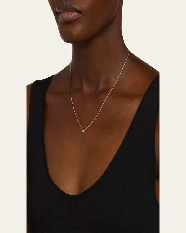 SYDNEY EVAN Mini Enamel Elephant Pendant Necklace