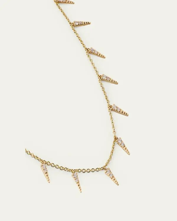 SYDNEY EVAN 14k Gold & Diamond Fringe Necklace