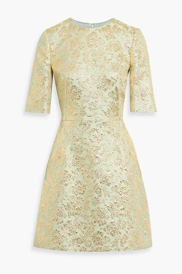 Dolce & Gabbana Metallic Brocade Mini Dress