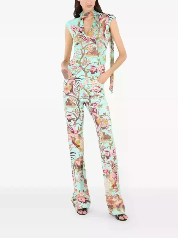 Roberto Cavalli Floral-print Top