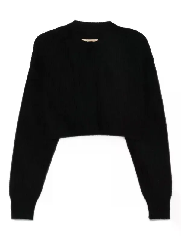 UMA WANG V-neck Cropped Sweater