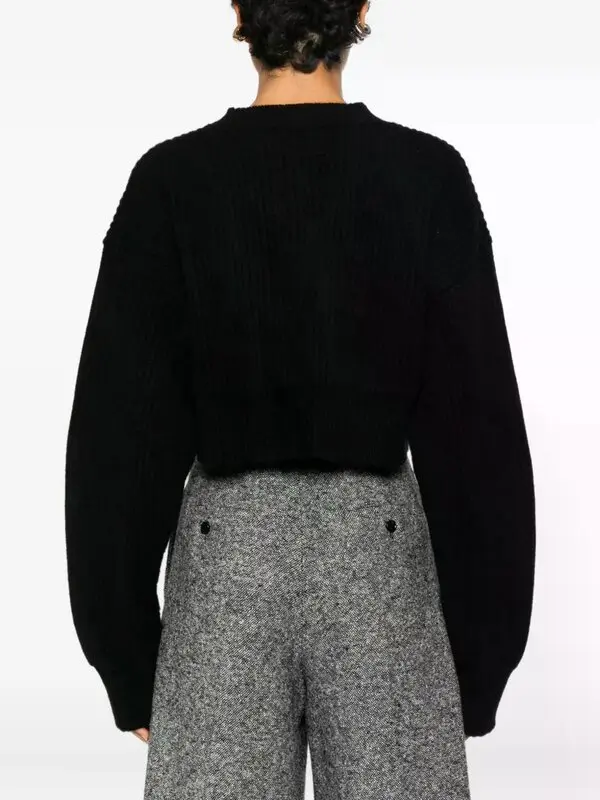 UMA WANG V-neck Cropped Sweater