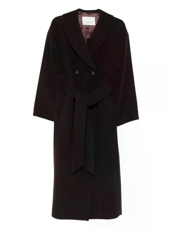 HOUSE OF DAGMAR Double-breasted Belted Coat