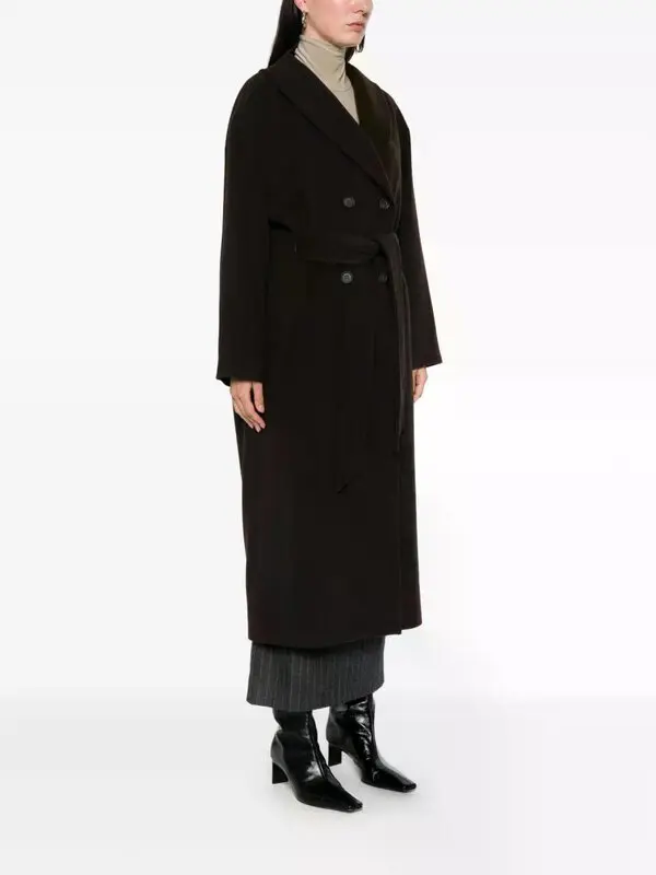 HOUSE OF DAGMAR Double-breasted Belted Coat