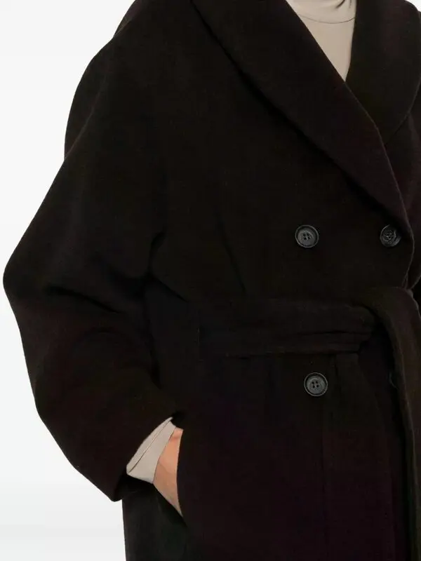 HOUSE OF DAGMAR Double-breasted Belted Coat