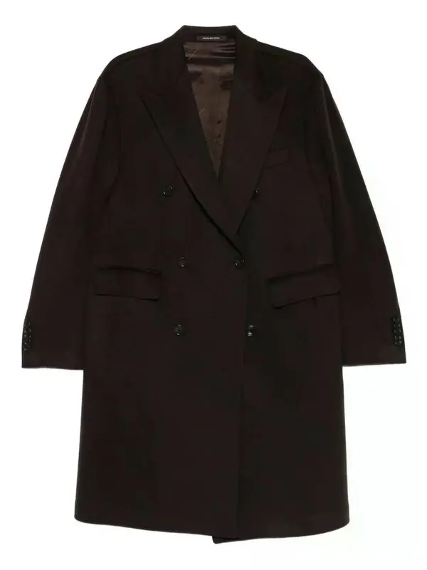 Tagliatore Double-breasted Coat - Brown