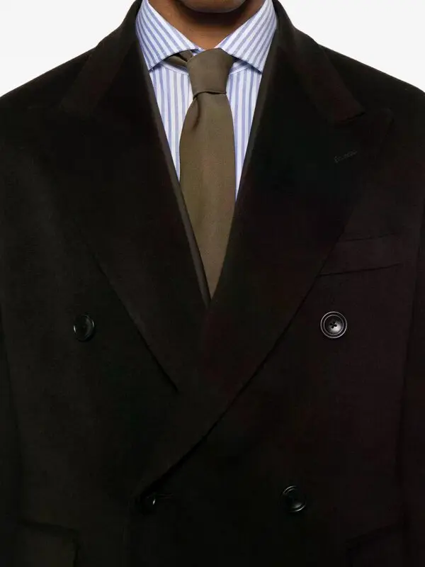 Tagliatore Double-breasted Coat - Brown