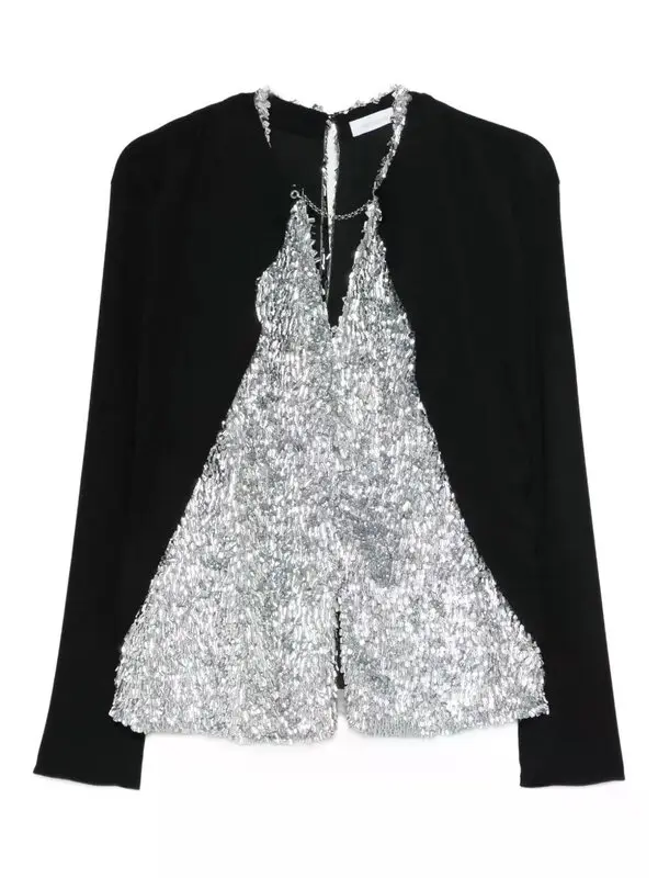 Rabanne Sequin Embellished Top