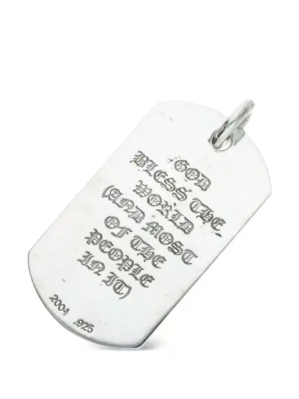 Chrome Hearts Dog Tag Pendant - Silver