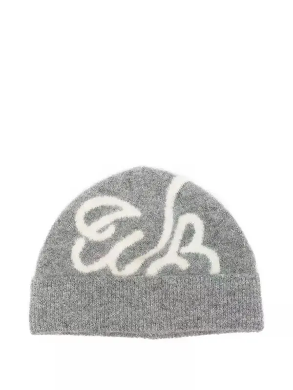 WRSTBHVR Fionn Logo-embroidered Beanie - Grey