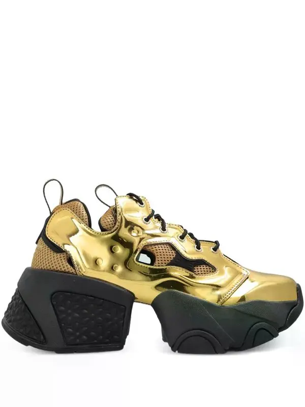 Noir Kei Ninomiya X Comme Des Garçons Cut-out Platform Sneakers