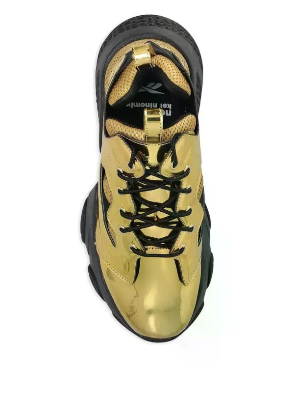 Noir Kei Ninomiya X Comme Des Garçons Cut-out Platform Sneakers