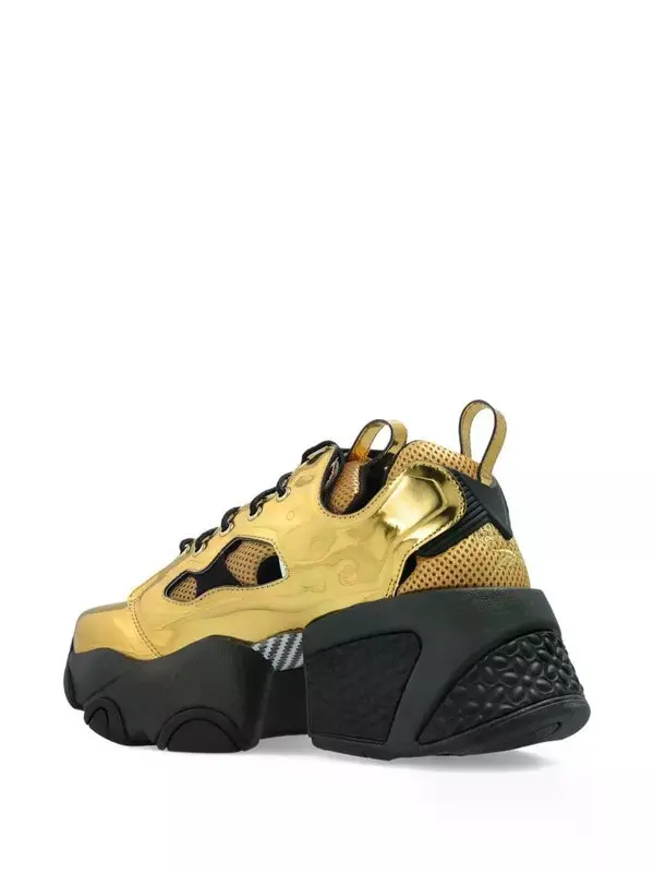 Noir Kei Ninomiya X Comme Des Garçons Cut-out Platform Sneakers