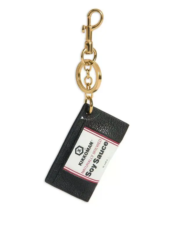 ANYA HINDMARCH Kikkoman Leather Keychain - Black