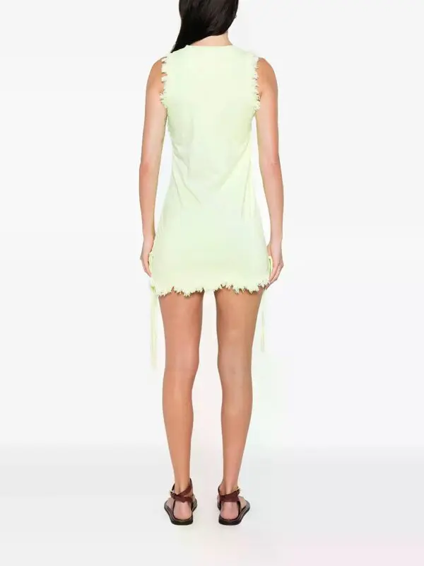 LOULOU Frayed Trim Dress