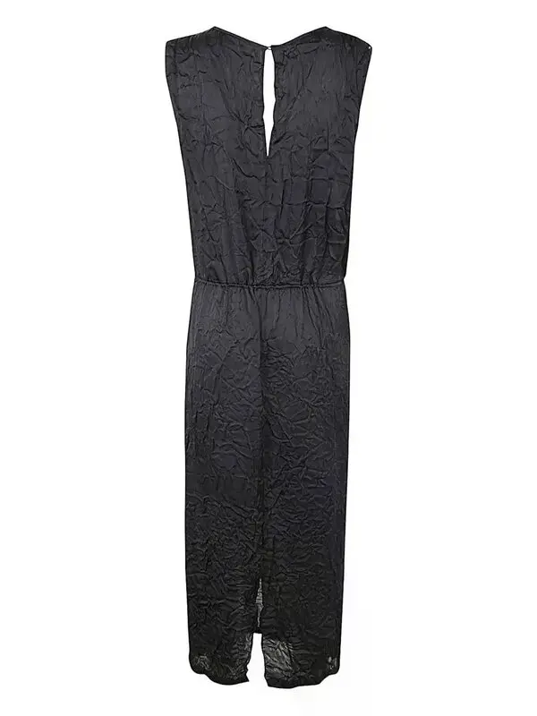 MARIA CALDERARA Creased Dress - Black